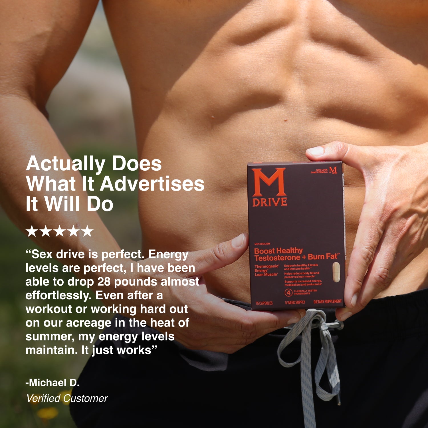 M Drive Boost and Burn – Thermogenic Fat Burner, Metabolism Booster for ...