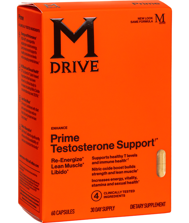 Mdrive Prime | Testosterone Booster with DHEA | Nitric Oxide Support