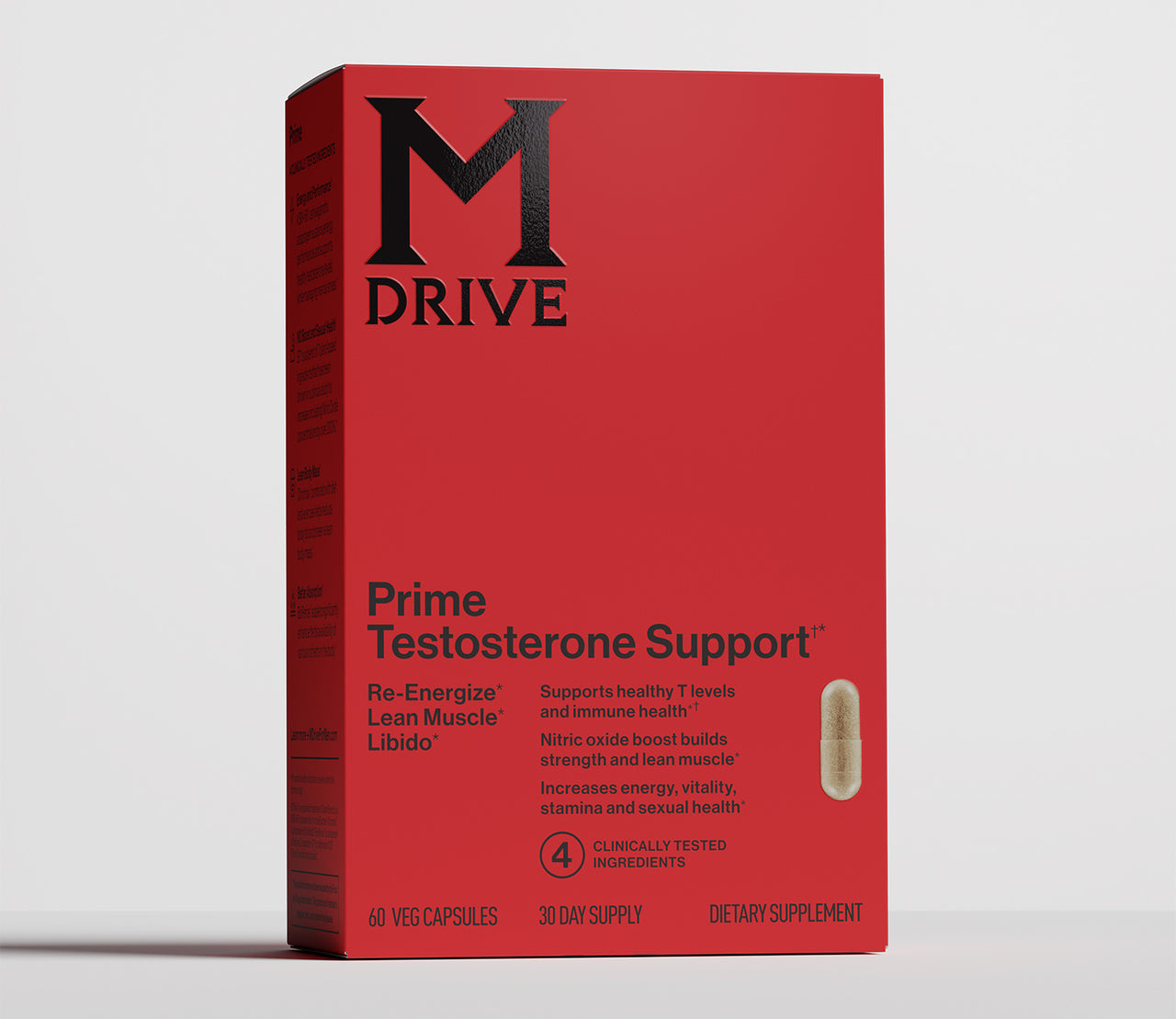 M Drive Prime - Testosterone Booster, DHEA Supplement, Increase Energy ...