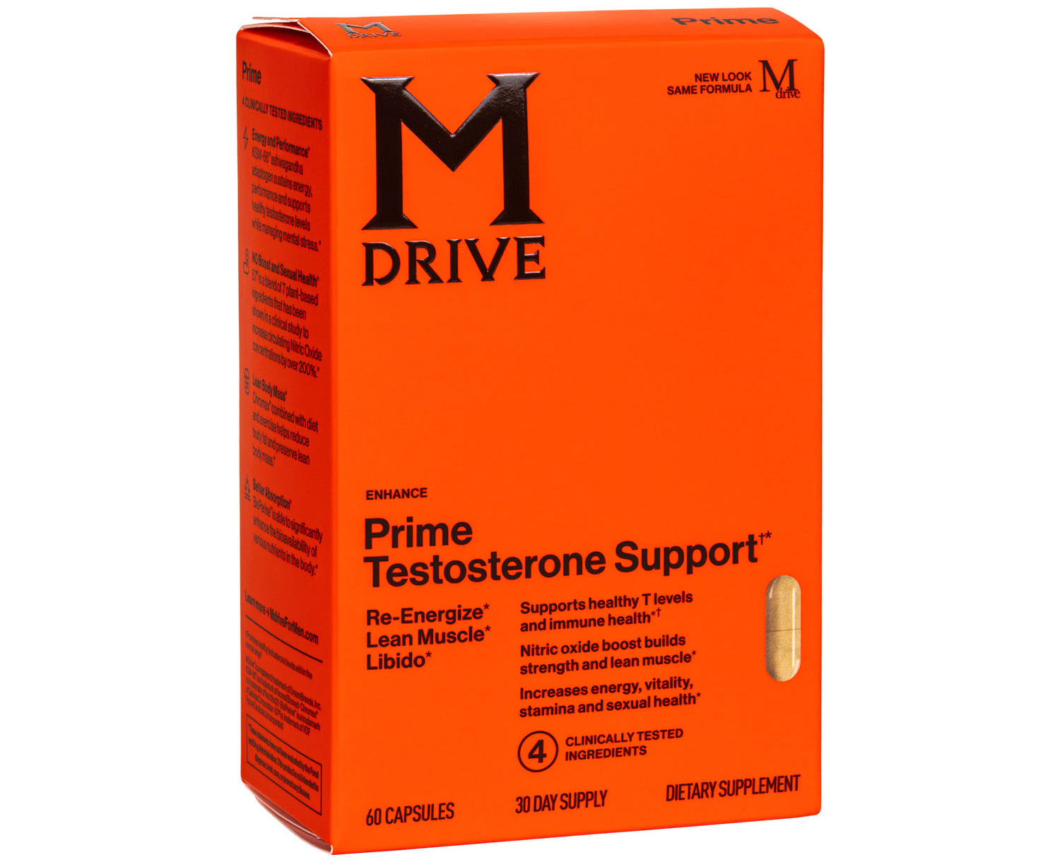 Mdrive Prime | Testosterone Booster with DHEA | Nitric Oxide Support
