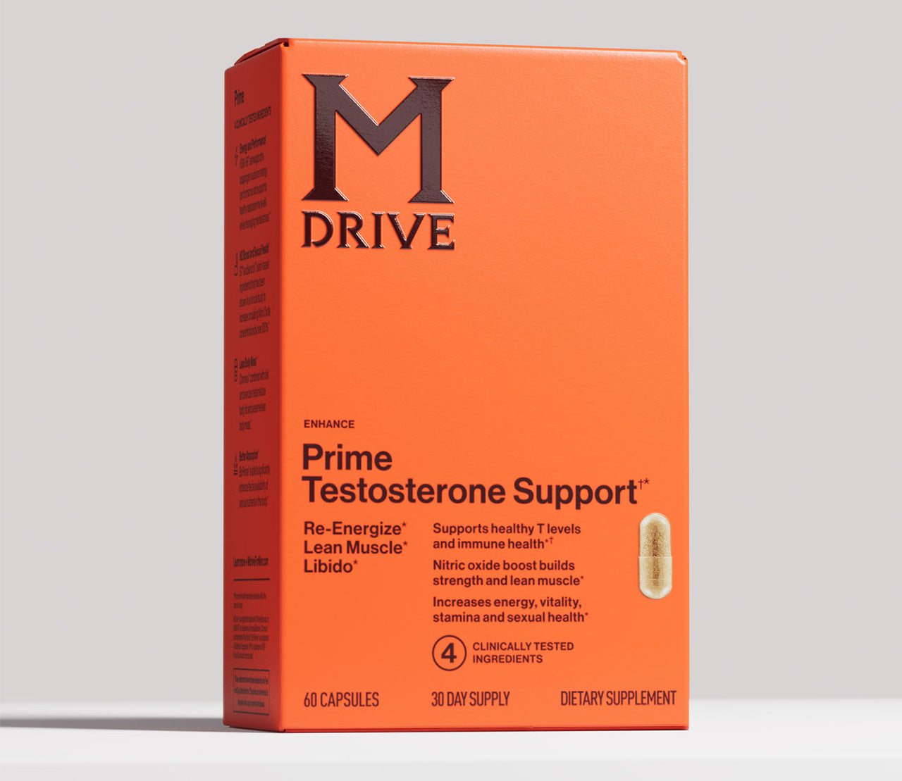 M Drive Prime - Testosterone Booster, DHEA Supplement, Increase Energy ...
