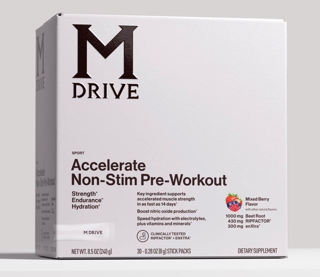 M Drive Accelerate - Pre Workout Power for Men with Beetroot and ...