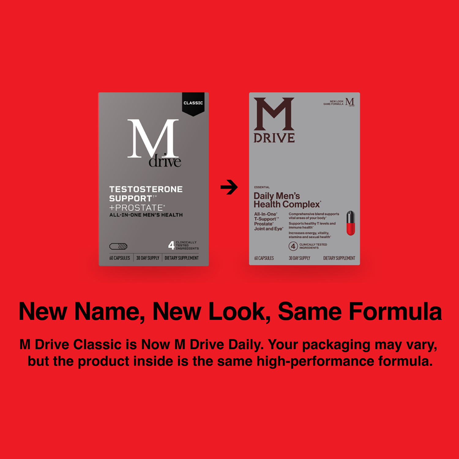 M Drive Daily Classic | Natural Testosterone Supplement | KSM-66 – Mdrive