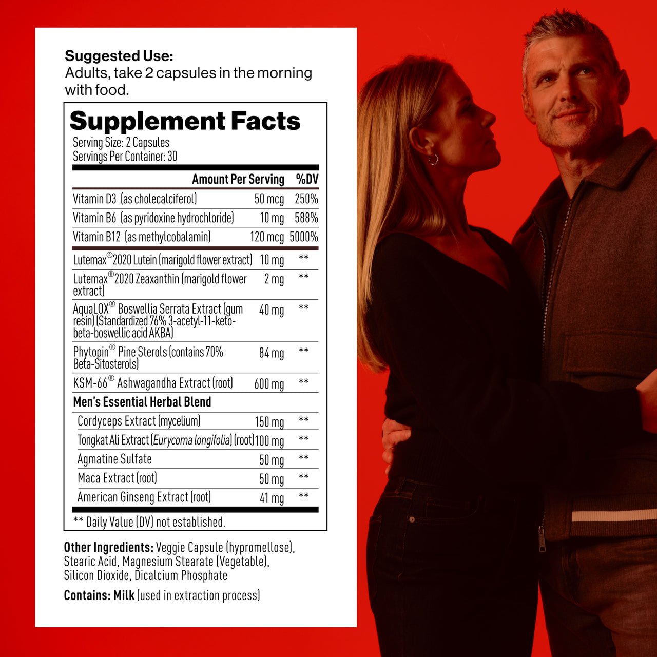 M Drive Daily – Mens Health Supplement with Cordyceps to Reduce Stress ...