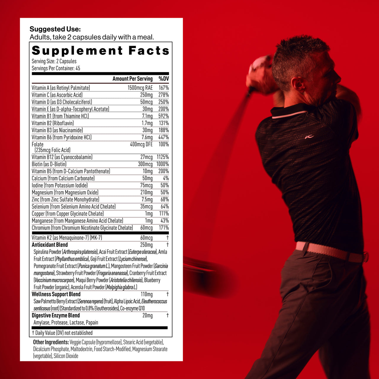 M Drive Multi - Daily Multi Vitamin Health Supplement for Men – Mdrive