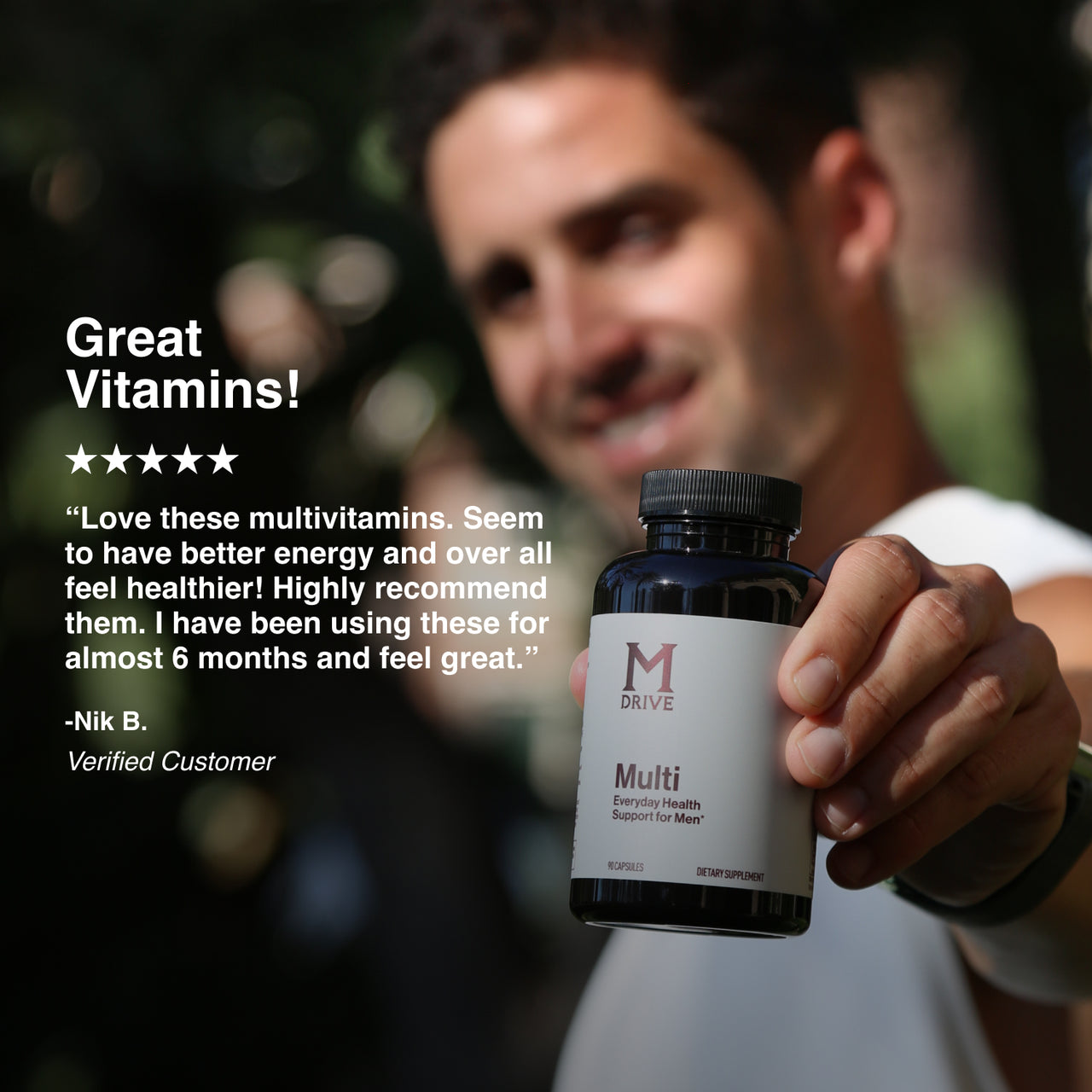 M Drive Multi - Daily Multi Vitamin Health Supplement for Men – Mdrive