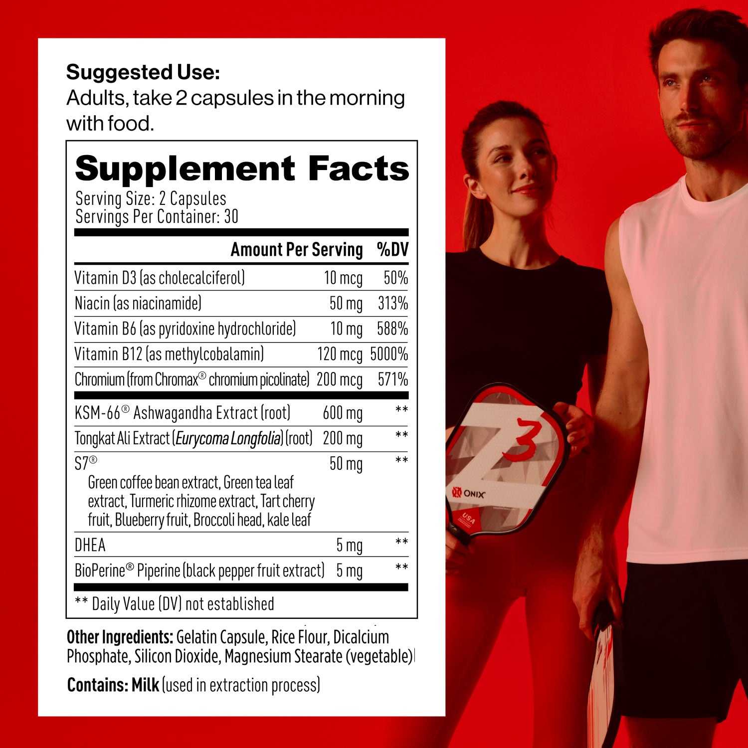 Mdrive Prime | Testosterone Booster with DHEA | Nitric Oxide Support